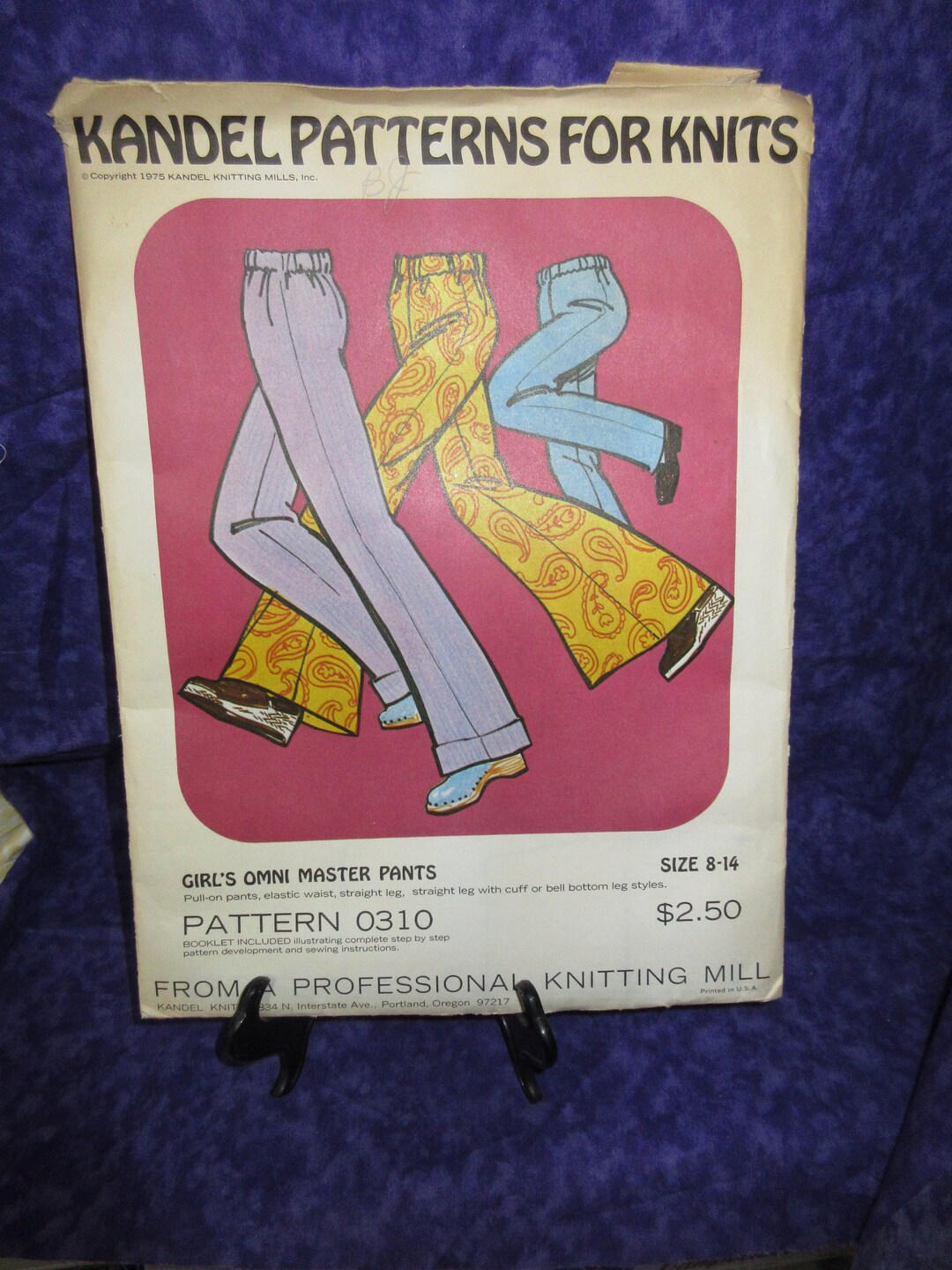 Vintage 1974 Kandel Patterns for Knits - Girl's Omni Master Pants ...