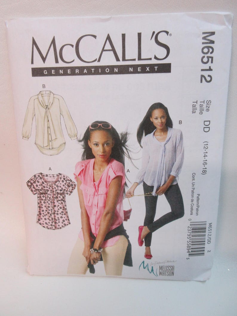 Pattern - Mccall's Top Patterns, Tunics, Dress and Casual Top Choose ...