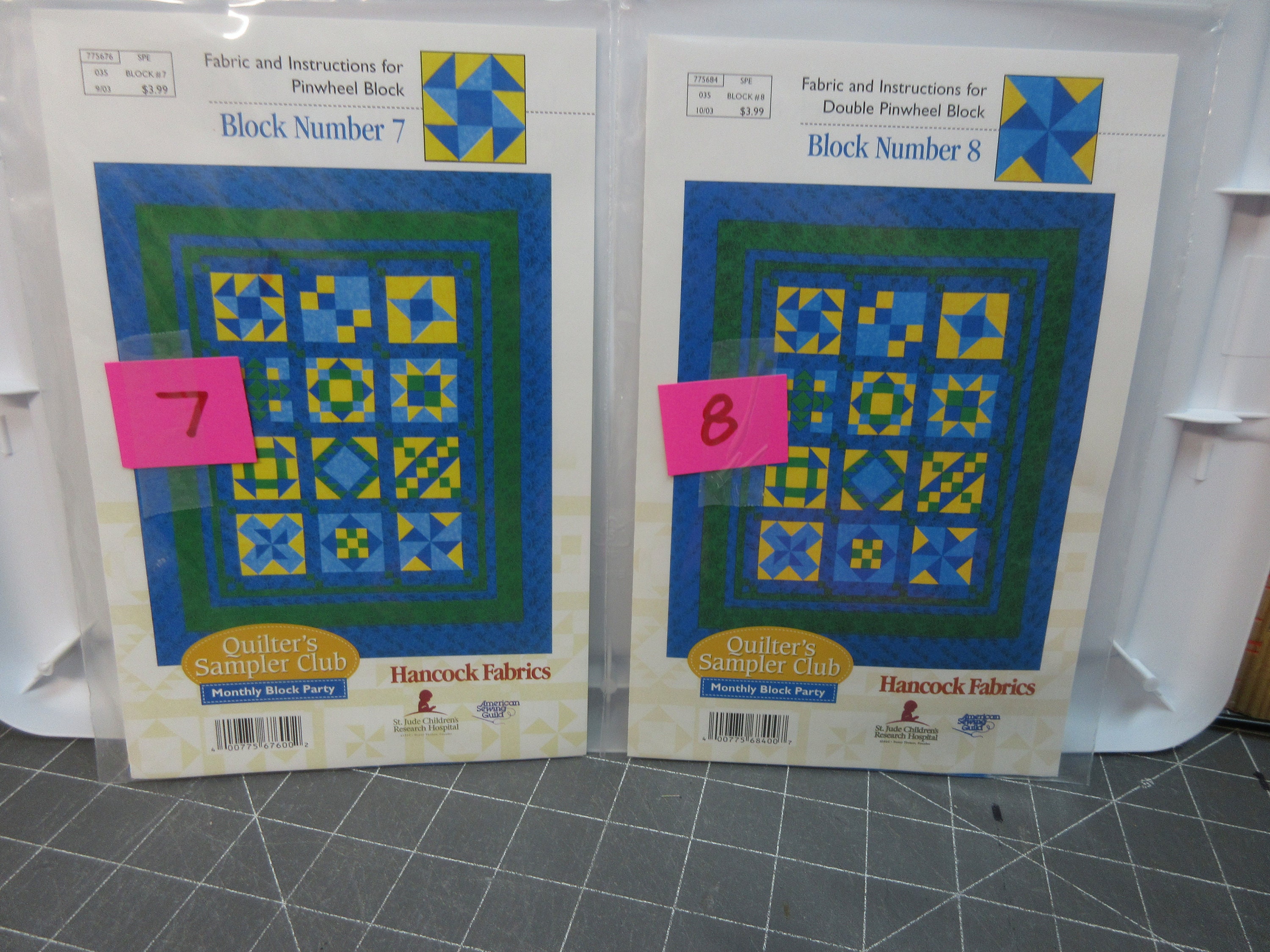 Patterns-hancock Fabrics Block of the Month Sampler Club Patterns 12 ...
