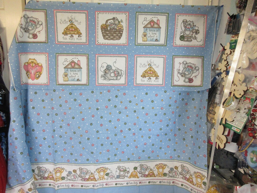 Fabric Panel,etc - Dianna Marcum for Marucs Bros.textiles - Here Kitty ...