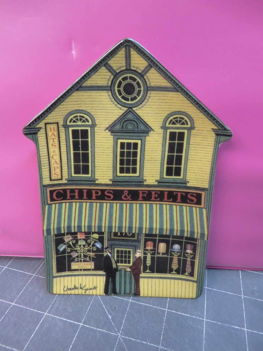 Charles Wysocki Folktown Chips& Felts 1996 Bradford Exchange Plate - Etsy