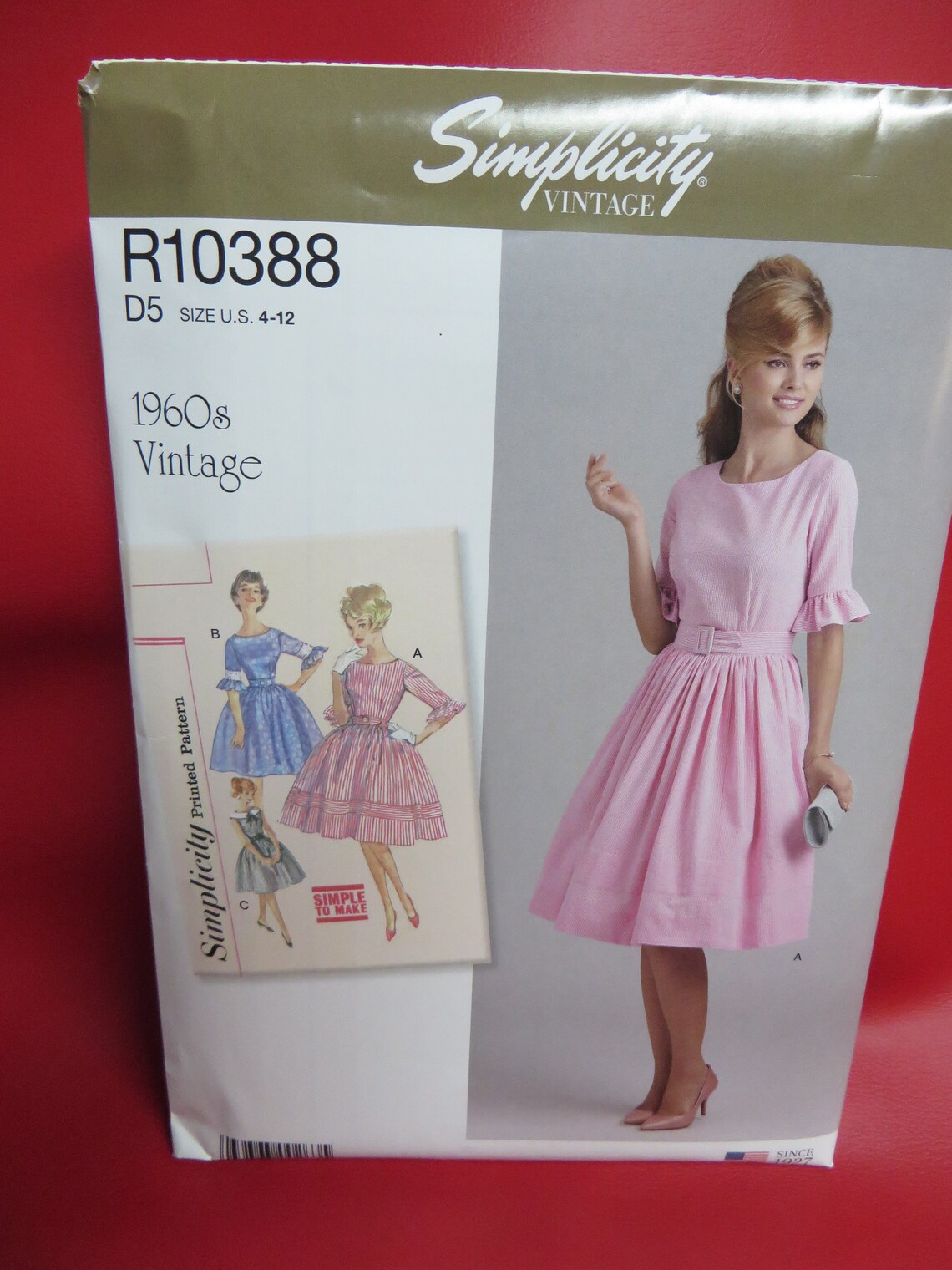 Simplicity Vintage Look Patterns Dress R10381 Dress | Etsy