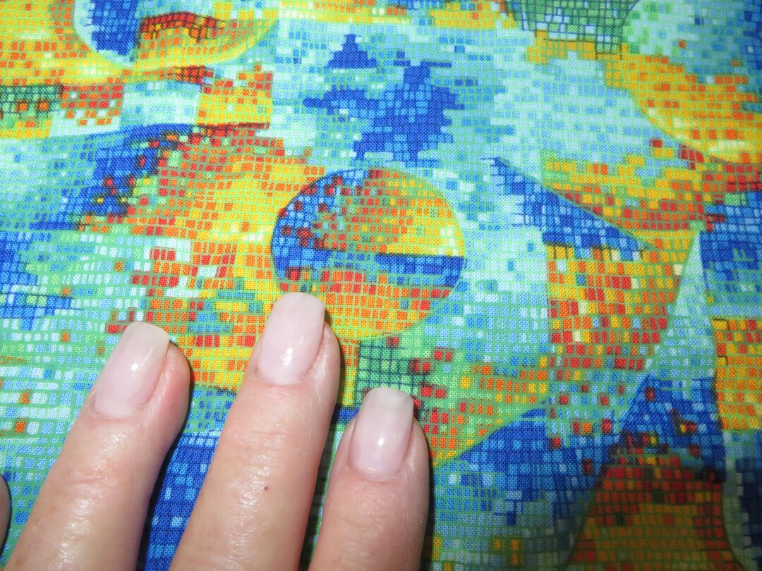 Stained Glass Look Fabric From Paul Klee- Woodrow Studio 27" X 44" - Etsy