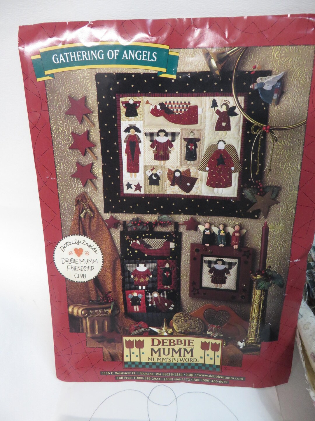 Debbie Mumm Gathering of Angels Pattern and Fabric Kit - From an Estate ...