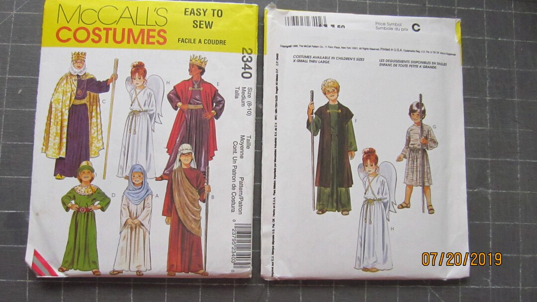 Mccalls Wise Men, Angel, Mary Costumer 1999 - Etsy