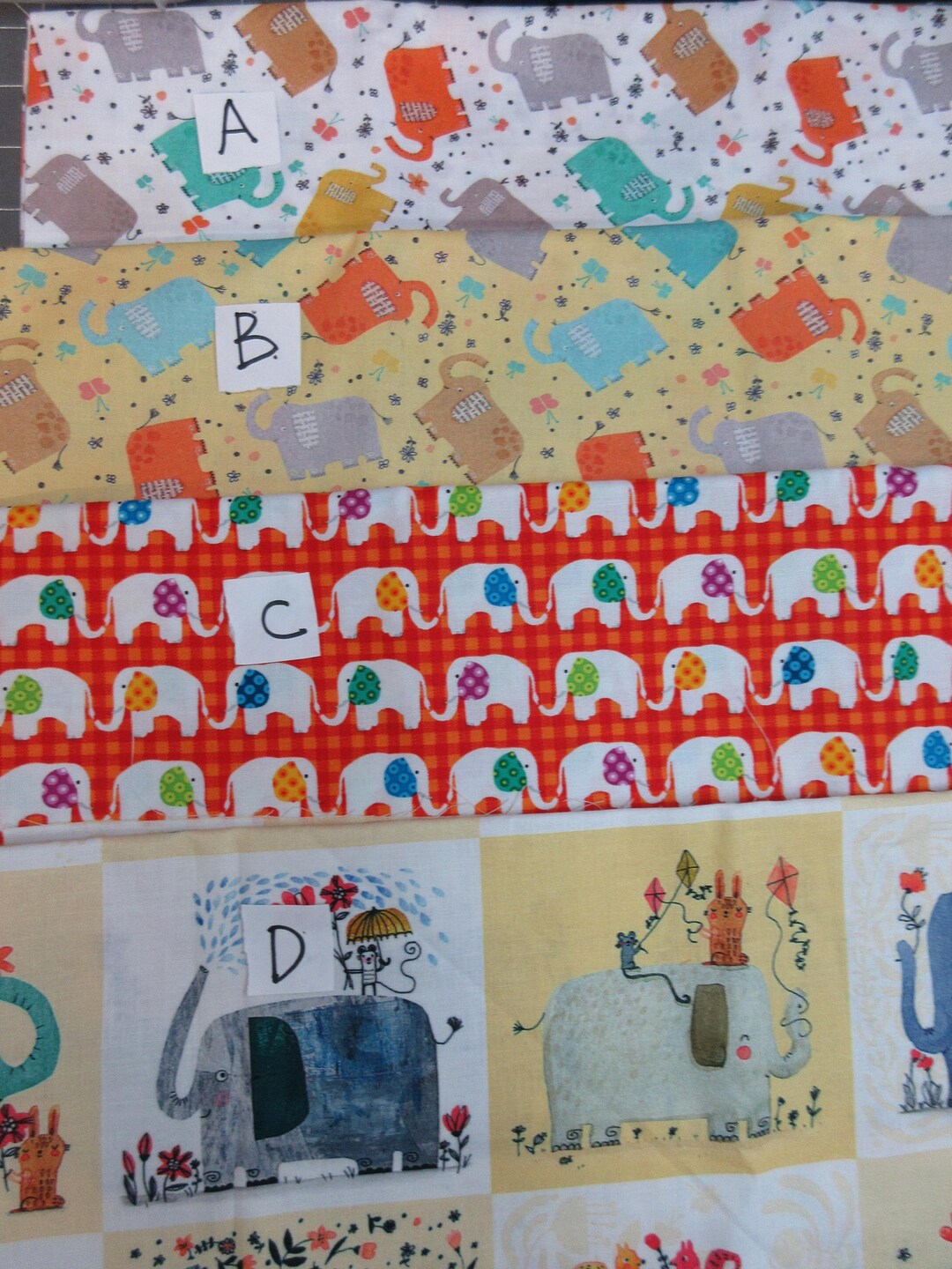 Fabric- Elephants - Prints From Studio Fabric-gone Wild,elephant Joy by ...