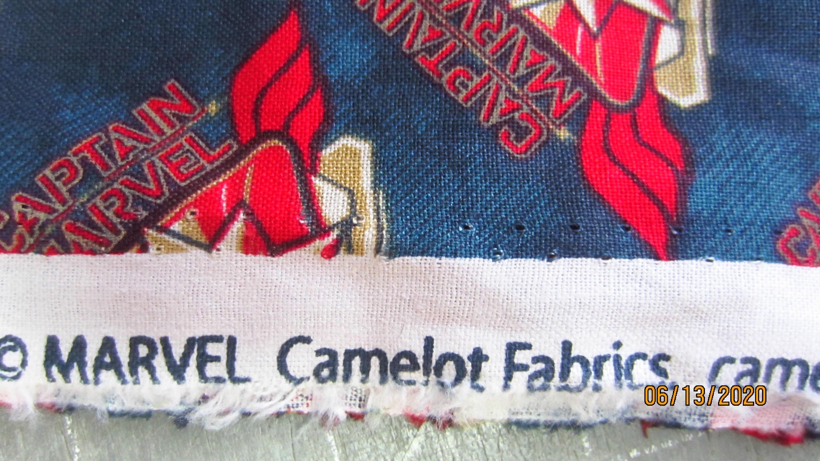 Captain Marvel From Camelot Fabrics. Sold by the Half Yard. - Etsy