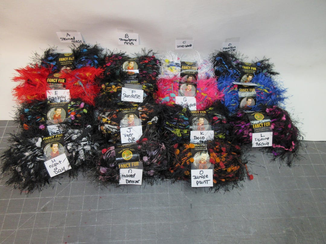 Yarn-lion Brand-fancy Fur - Pick Your Color-15 Colors to Choose From ...
