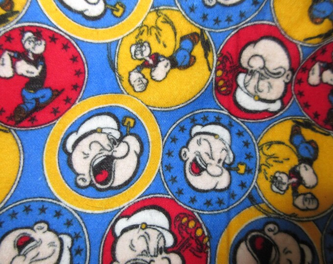 Vintage 2005 Popeye Flannel Fabric by King Features Syndicate Inc ...