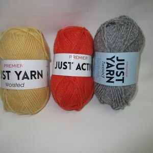 Yarn Just Active Worsted Yarn - 4 Colors 109 Yds - 131 Yds - Etsy