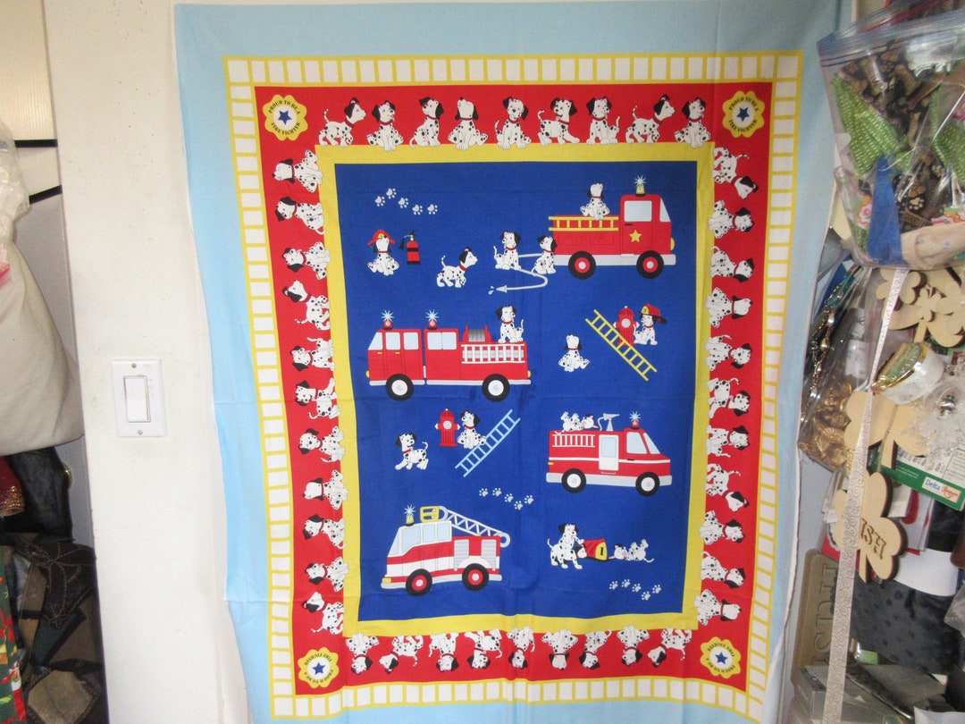Fabric Panel - Dalmatian Rescue From Northcott Fabrics Designed by ...