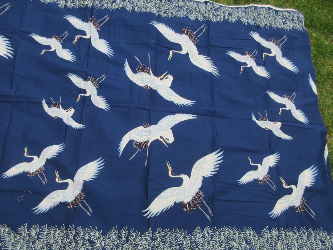 Vintage Fabric - Beautiful Birds - Matsuri - by Susan B Faeder for the ...