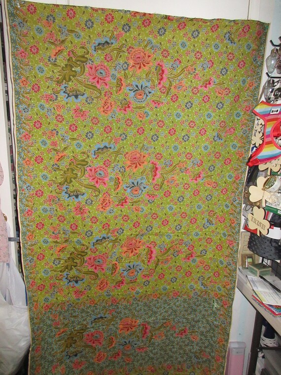Pretty Floral Print Fabric. Look at the Design Sold as One - Etsy