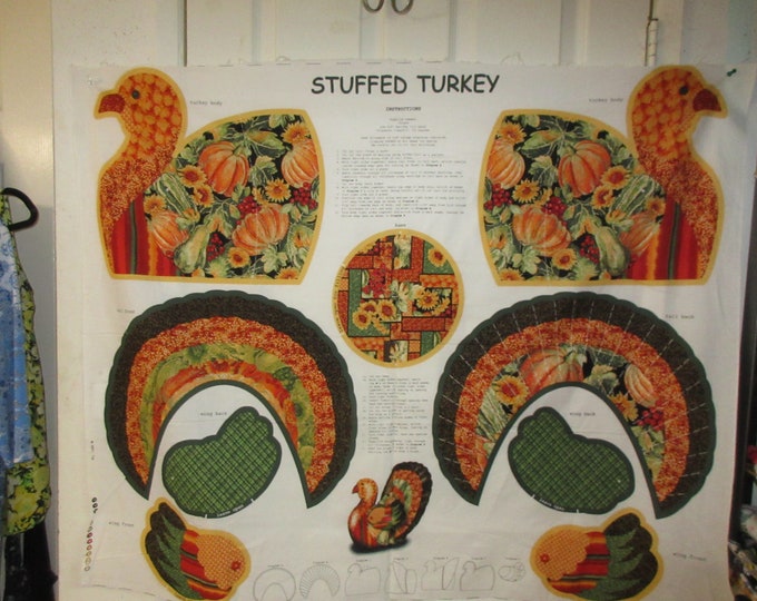 Panel Stuffed Turkey Panel Print Make This Glittery Turkey With ...