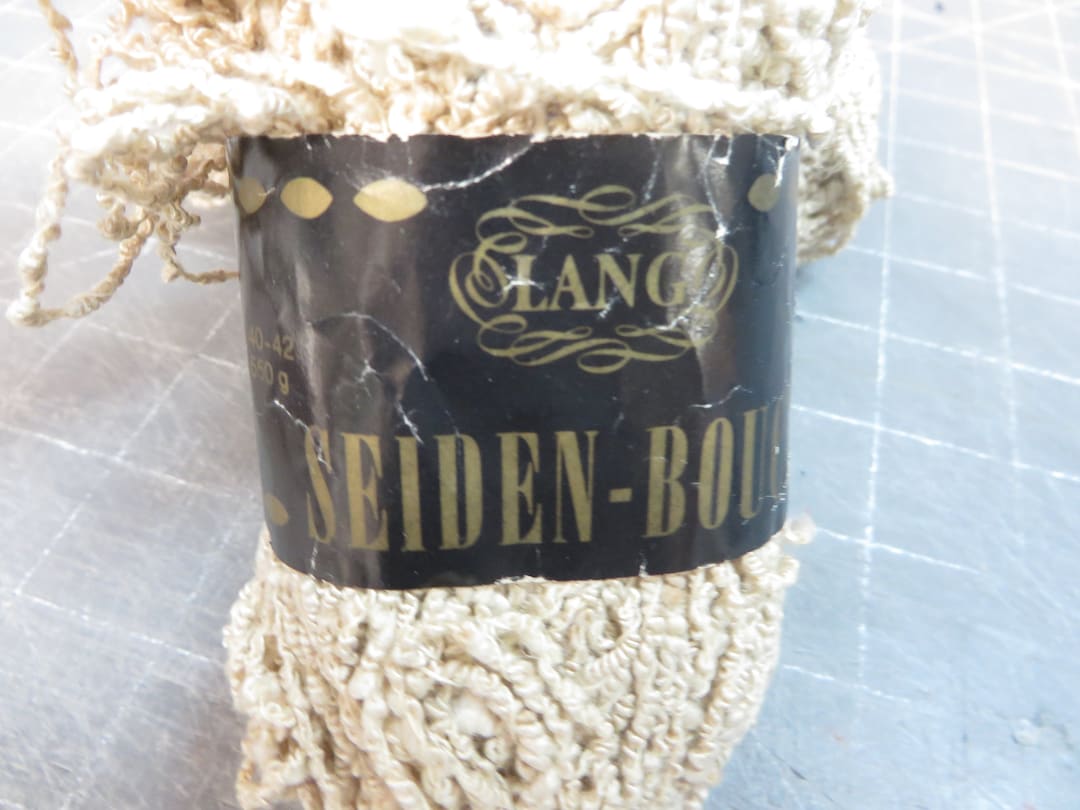 Yarn - Lang -seiden-boucle 80 Seide/sole 20 Cotton Color 4102 Light ...