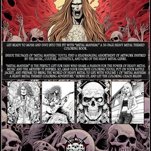 Metal Mayhem: A 50 Page Heavy Metal Coloring Adventure | Heavy Metal ...