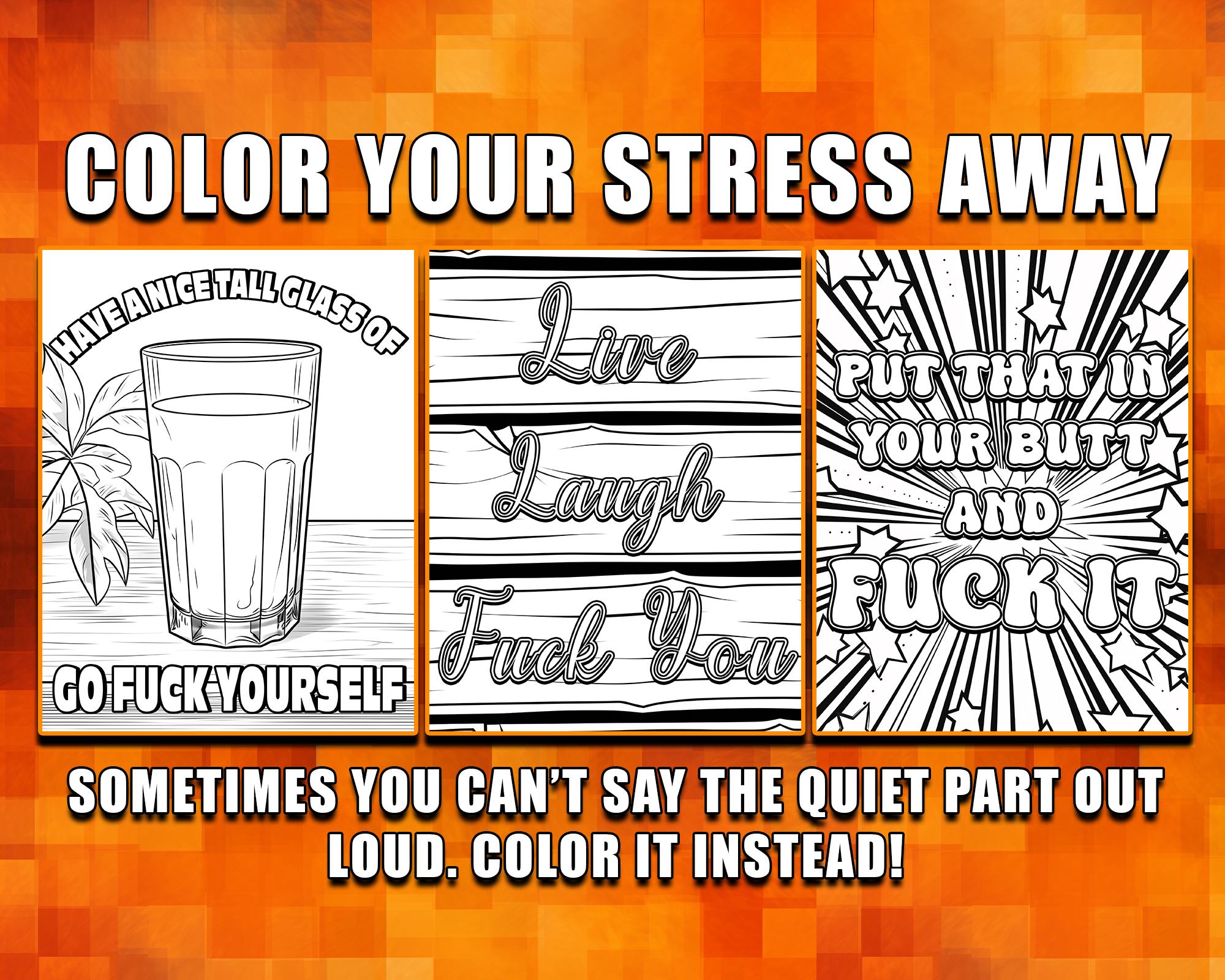 The Big Book of F*ck | 50 Swear Word Coloring Pages | Adult Coloring ...