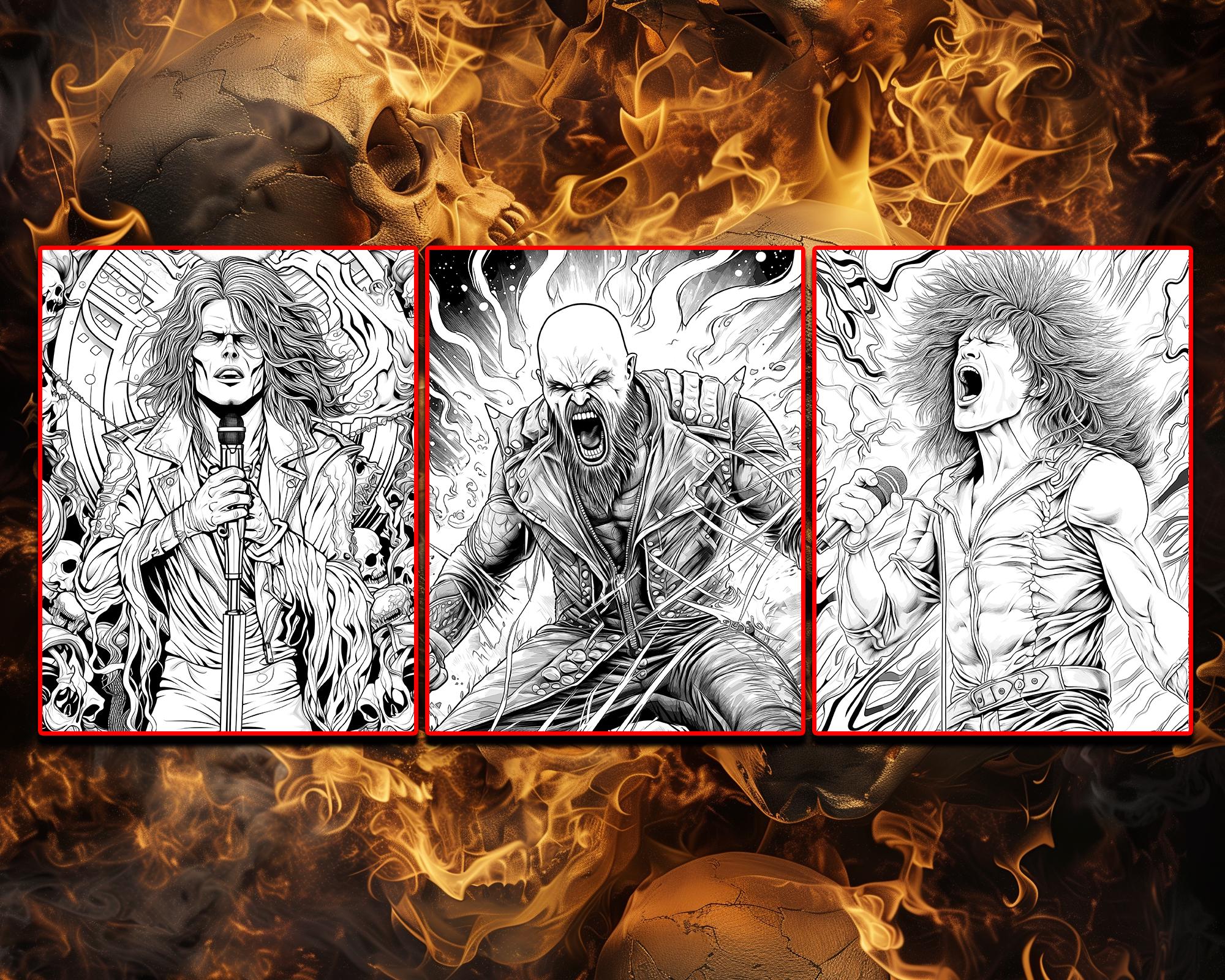 Metal Mayhem: A 50 Page Heavy Metal Coloring Adventure | Heavy Metal ...