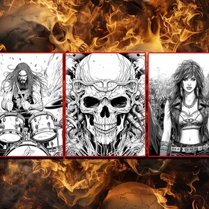 Metal Mayhem: A 50 Page Heavy Metal Coloring Adventure | Heavy Metal ...