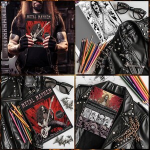 Metal Mayhem: A 50 Page Heavy Metal Coloring Adventure | Heavy Metal ...