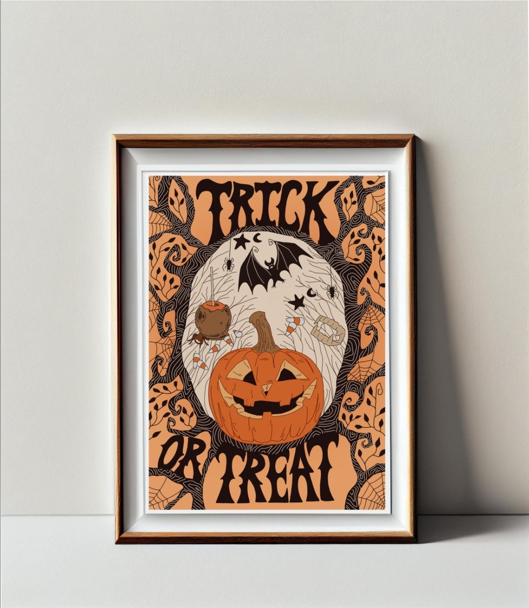 Halloween Poster TRICK OR TREAT - Etsy