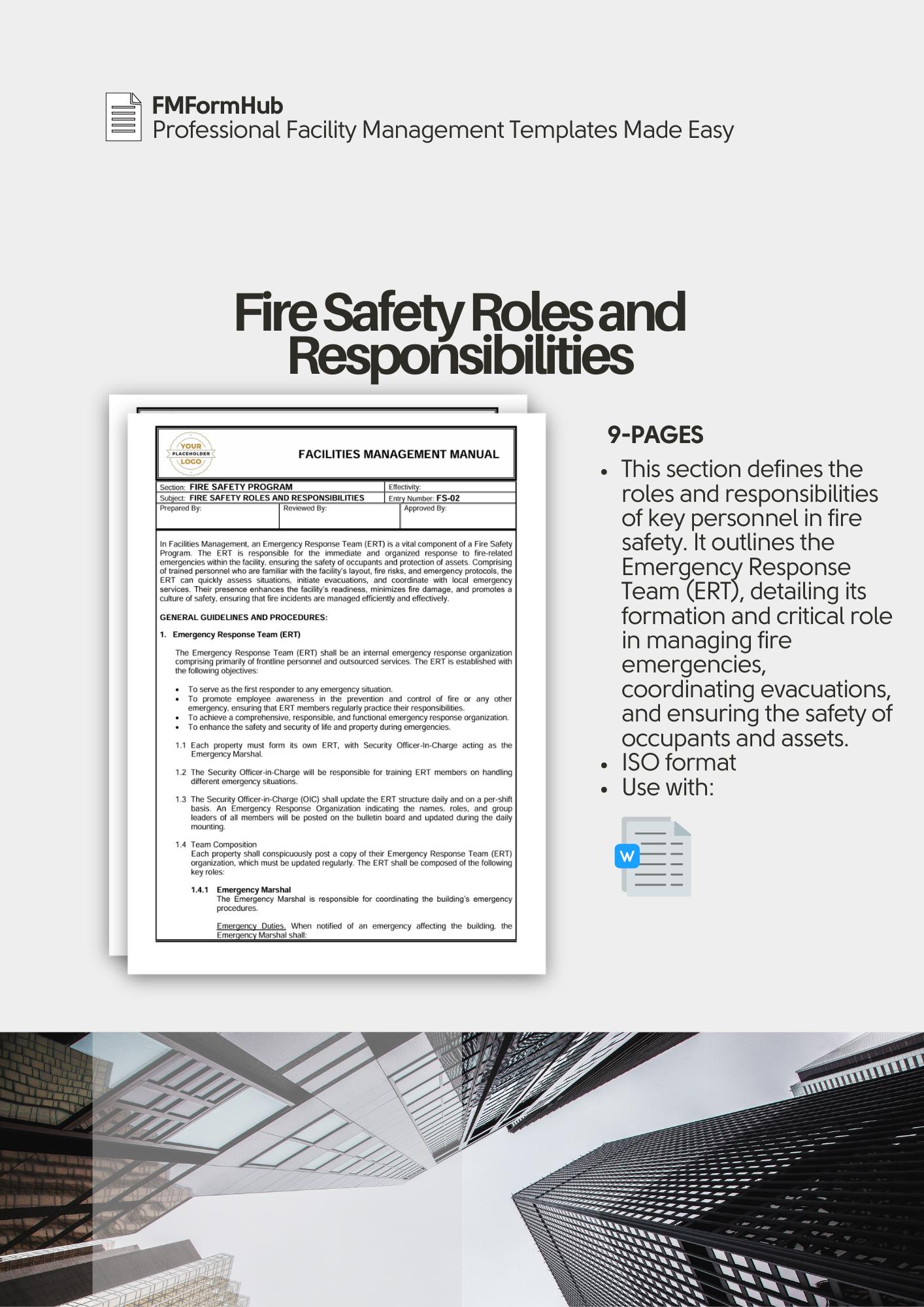 Fire Safety Program (fire Safety Plan, Emergency Fire Response Plan ...