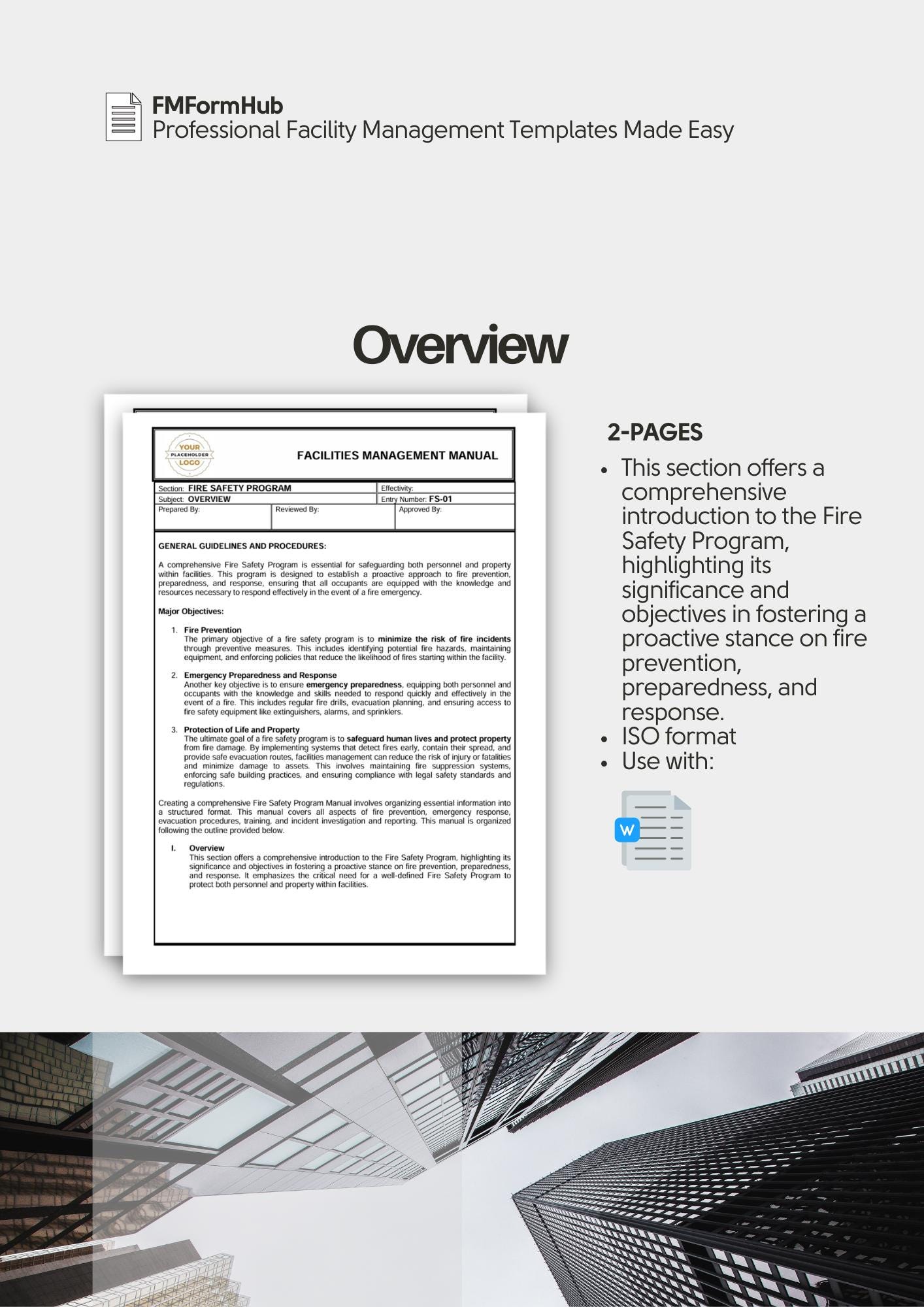 Fire Safety Program (fire Safety Plan, Emergency Fire Response Plan ...