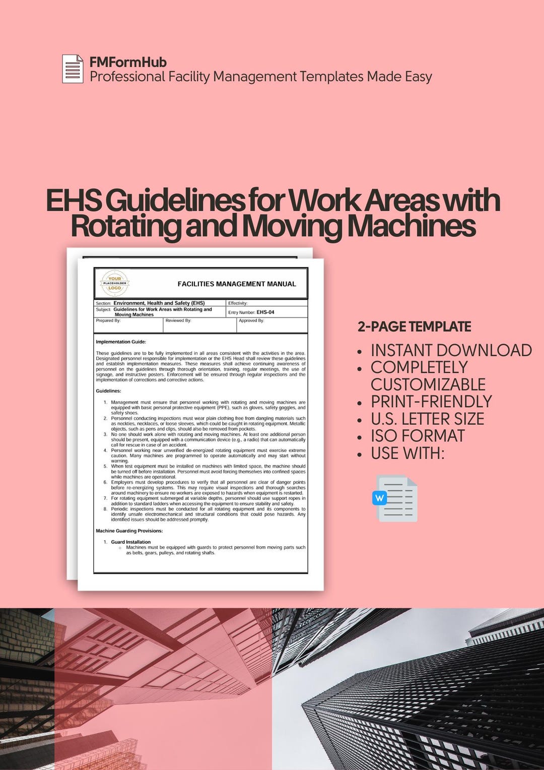 EHS Guidelines for Work Areas With Rotating and Moving Machines ...