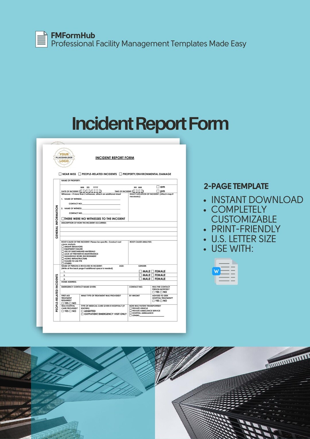 Incident Report Form (workplace Incident Report Template, Accident ...