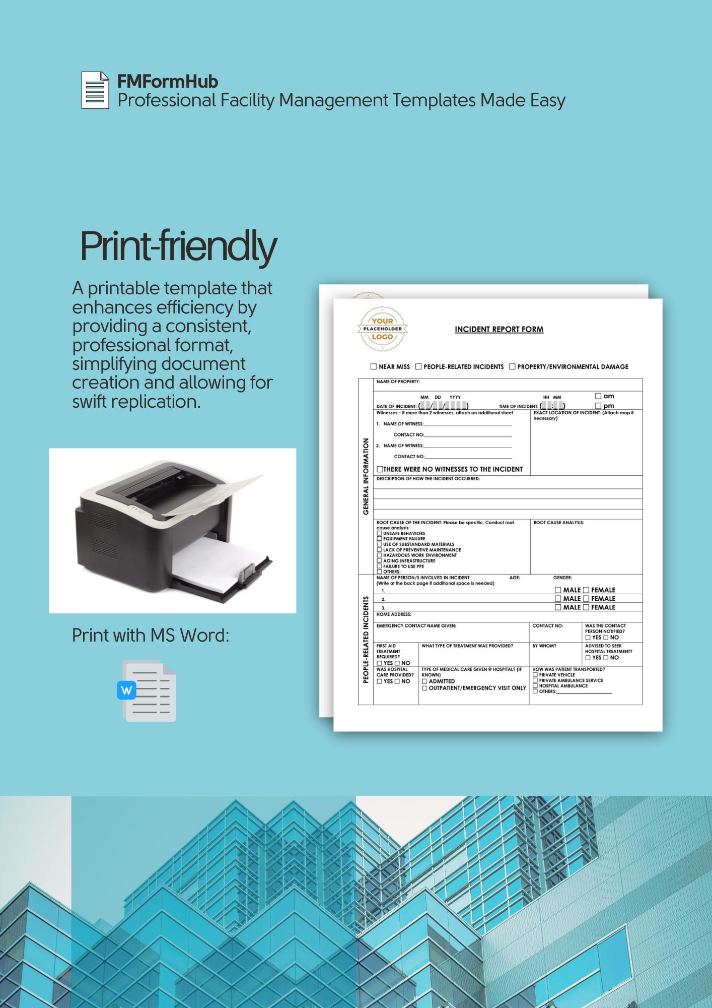Incident Report Form workplace Incident Report Template, Accident ...