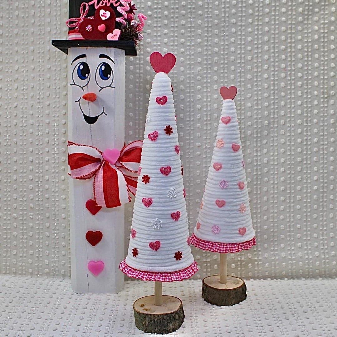 Valentines Day Table Top Trees/valentines Day Home Decor/valentines Day ...