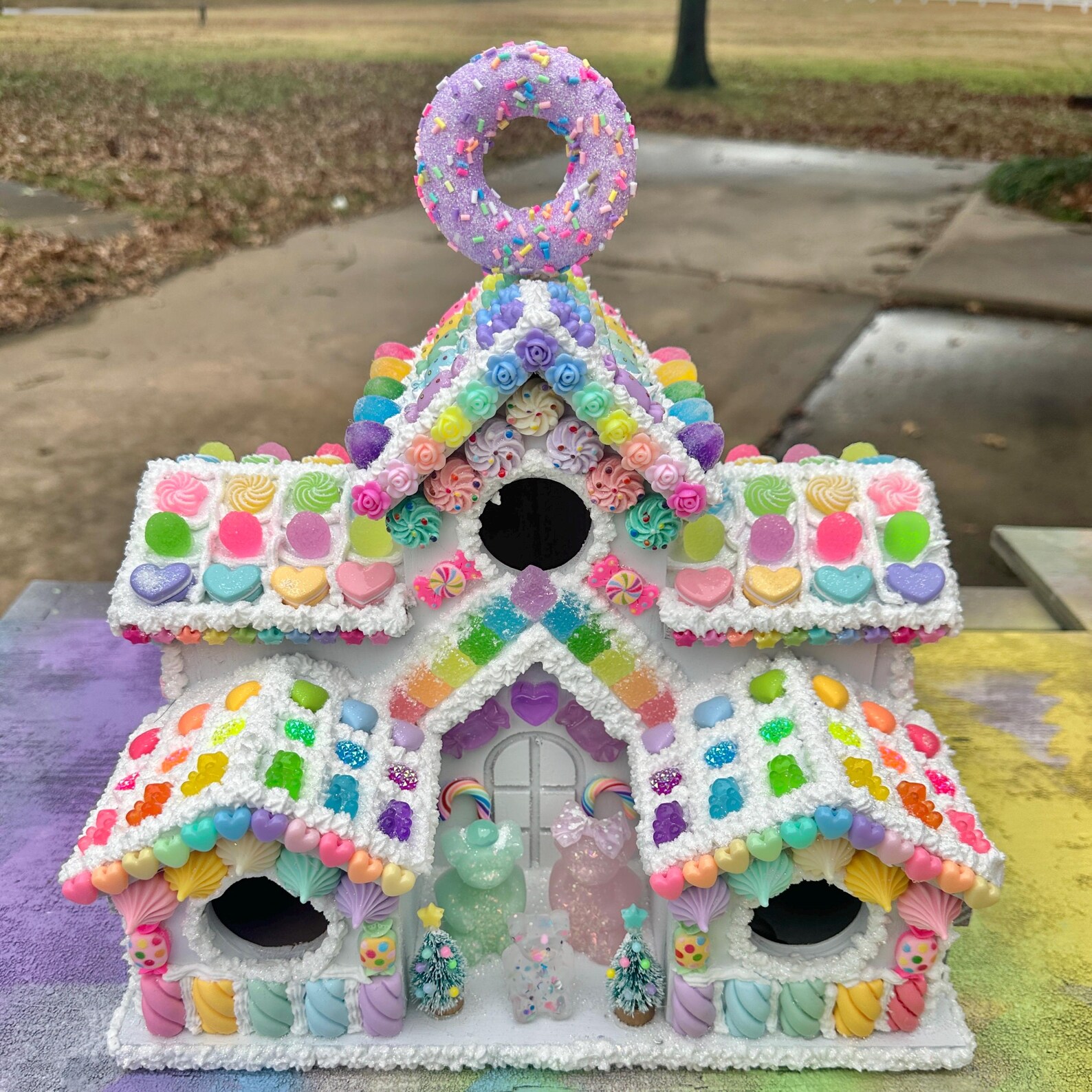 Handmade Candyland Gingerbread House, Faux Candy Christmas Decor - Etsy