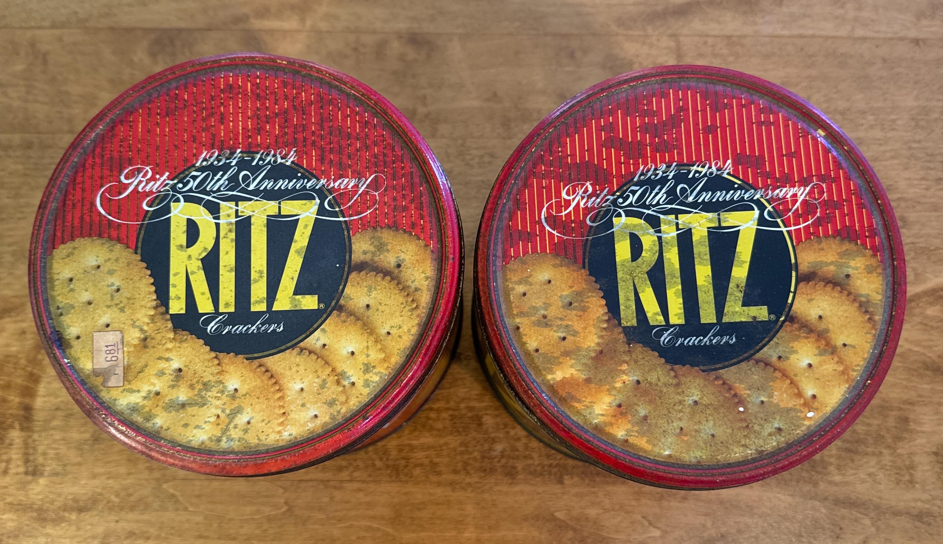 1984 Vintage Nabisco Ritz Crackers 50th Anniversary Themed Tin - Etsy