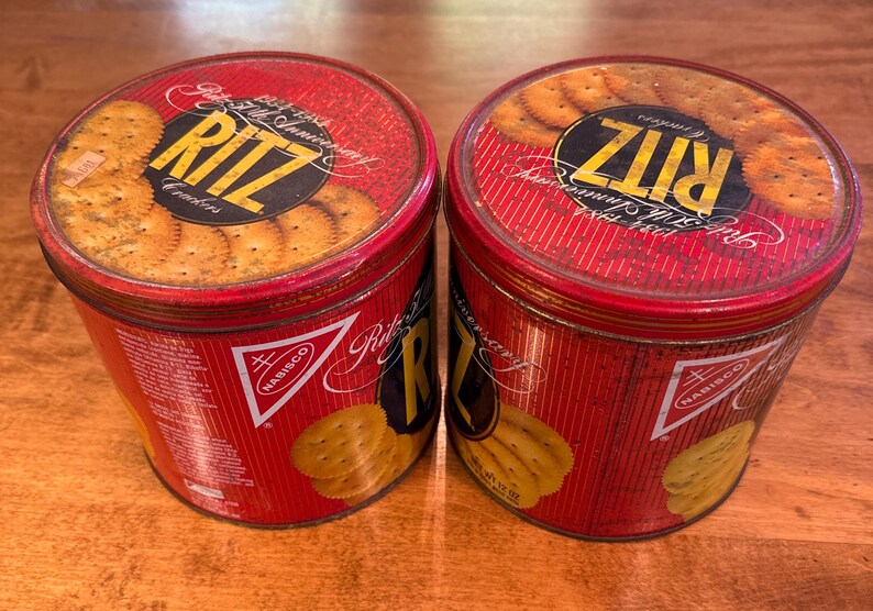 1984 Vintage Nabisco Ritz Crackers 50th Anniversary Themed Tin - Etsy