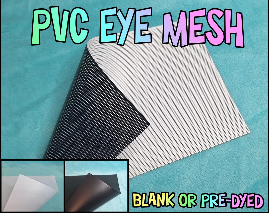 PVC Eye Mesh for Fursuits & Costumes – Blank or Pre-dyed (two Sided) - Etsy