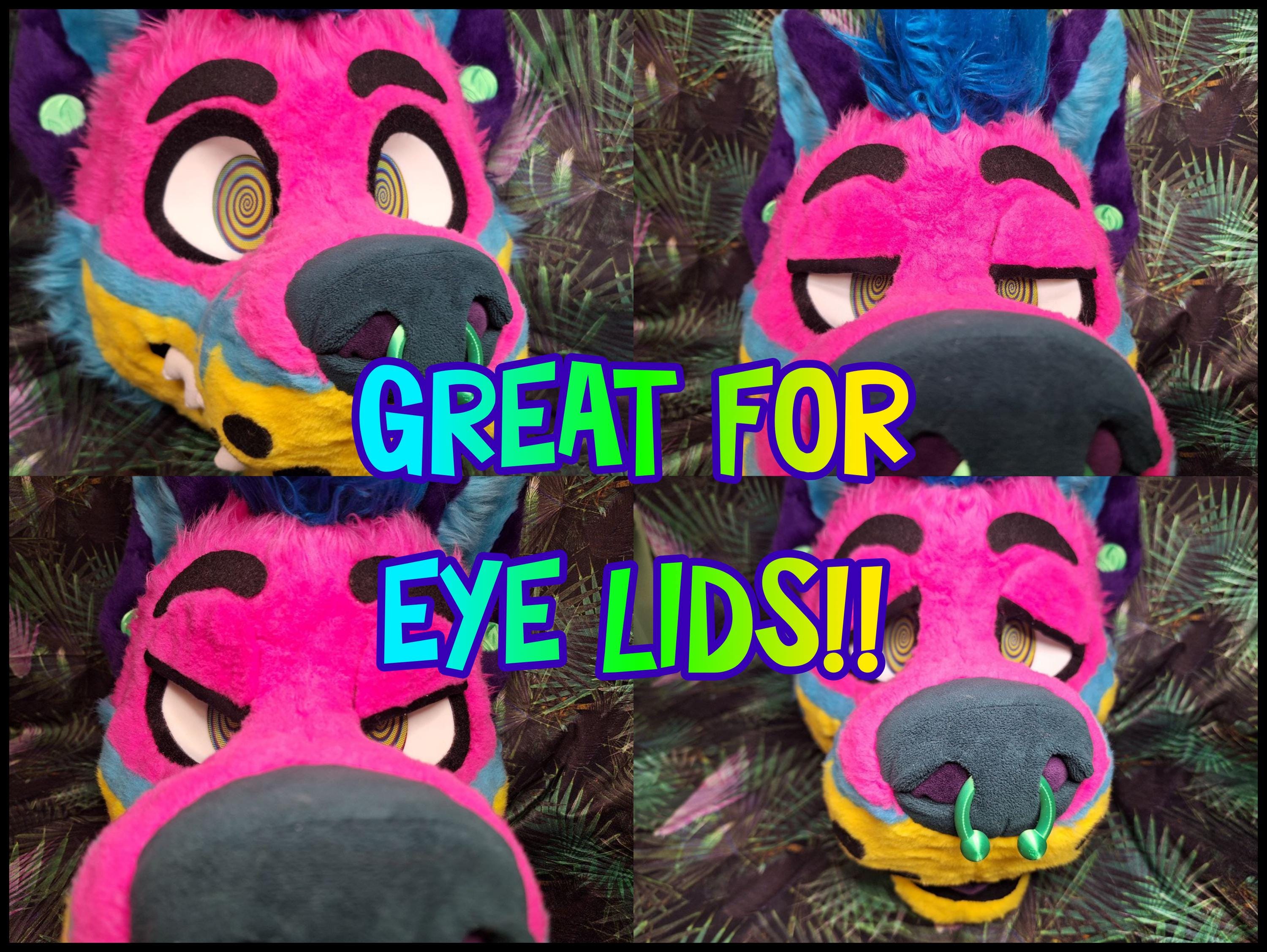 Hook & Loop by the Foot - DIY Fursuit Supplies - Eye Lids - Etsy