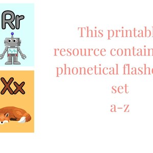 Beginner Phonics Flashcards A5 Colorful 'jolly Phonics' Phonetical ...