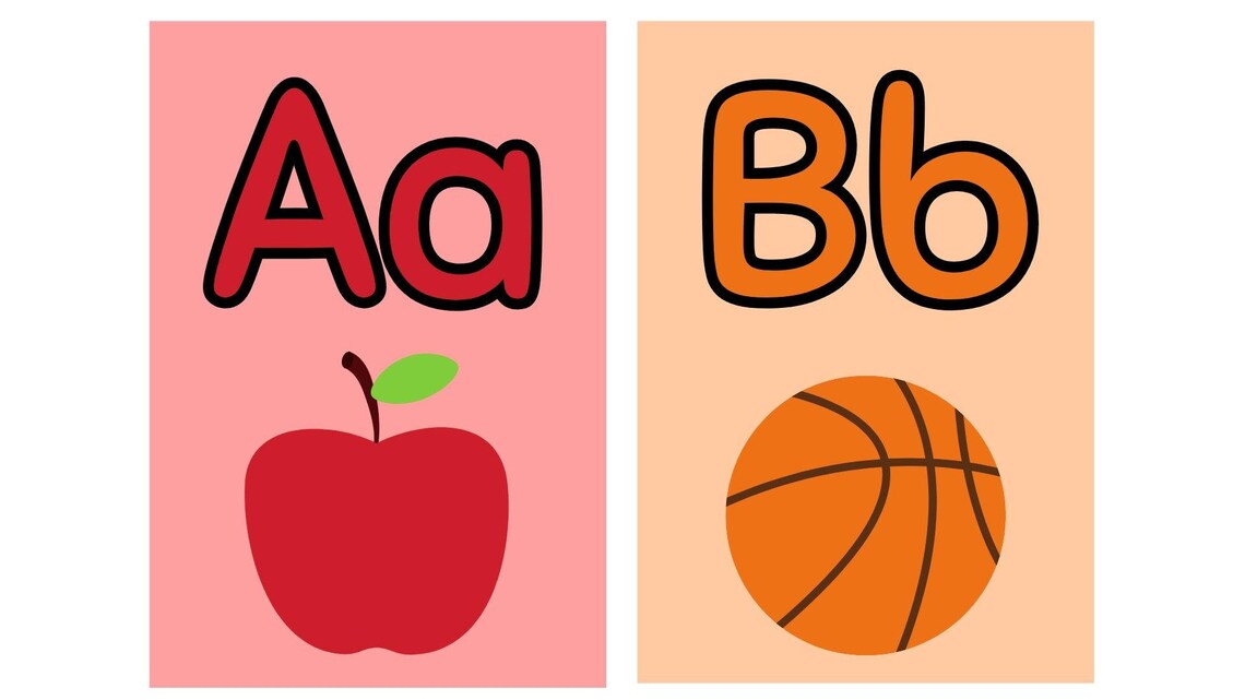 Beginner Phonics Flashcards A5 Colorful 'jolly Phonics' Phonetical ...