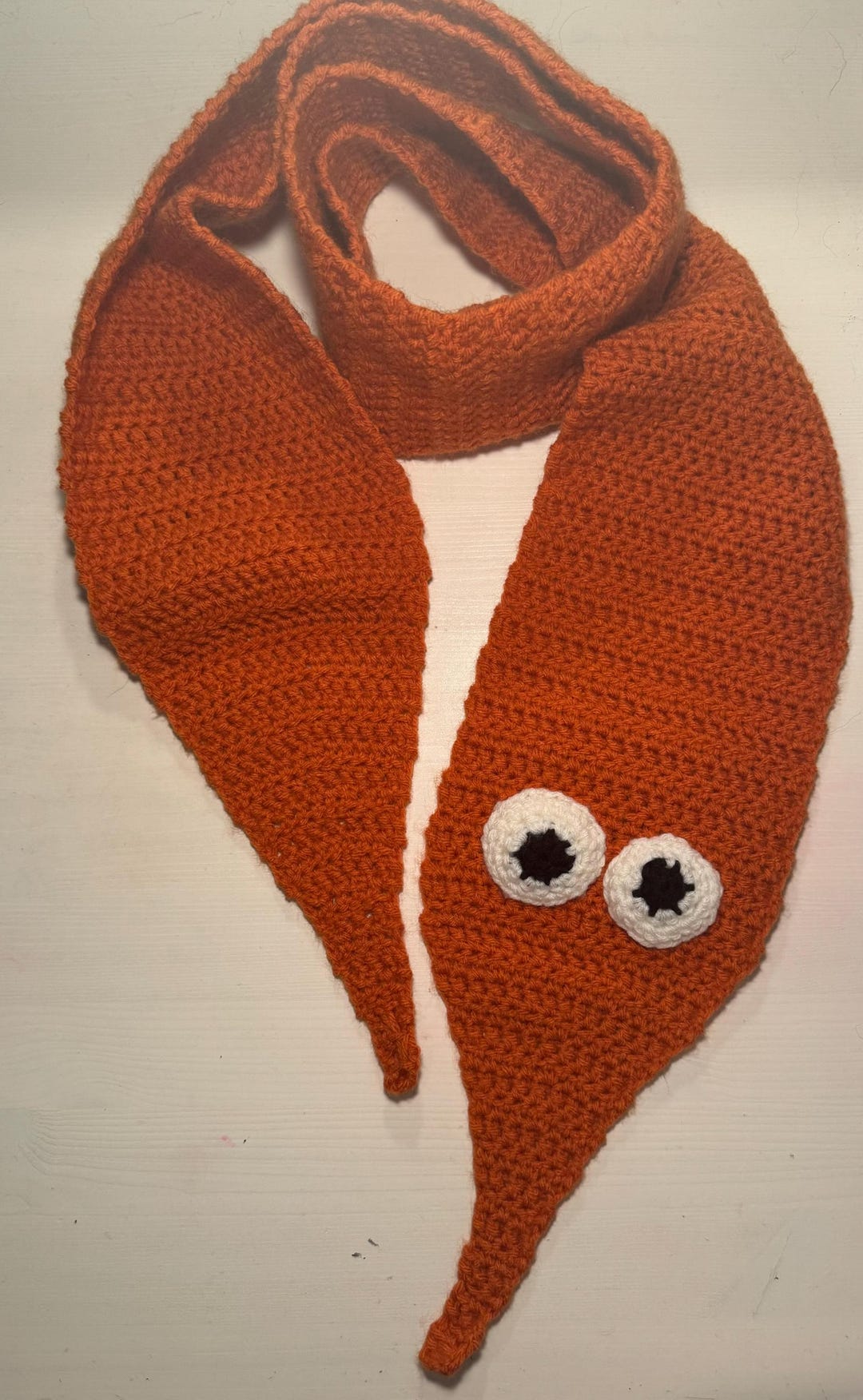Orange Worm on a String Scarf - Etsy