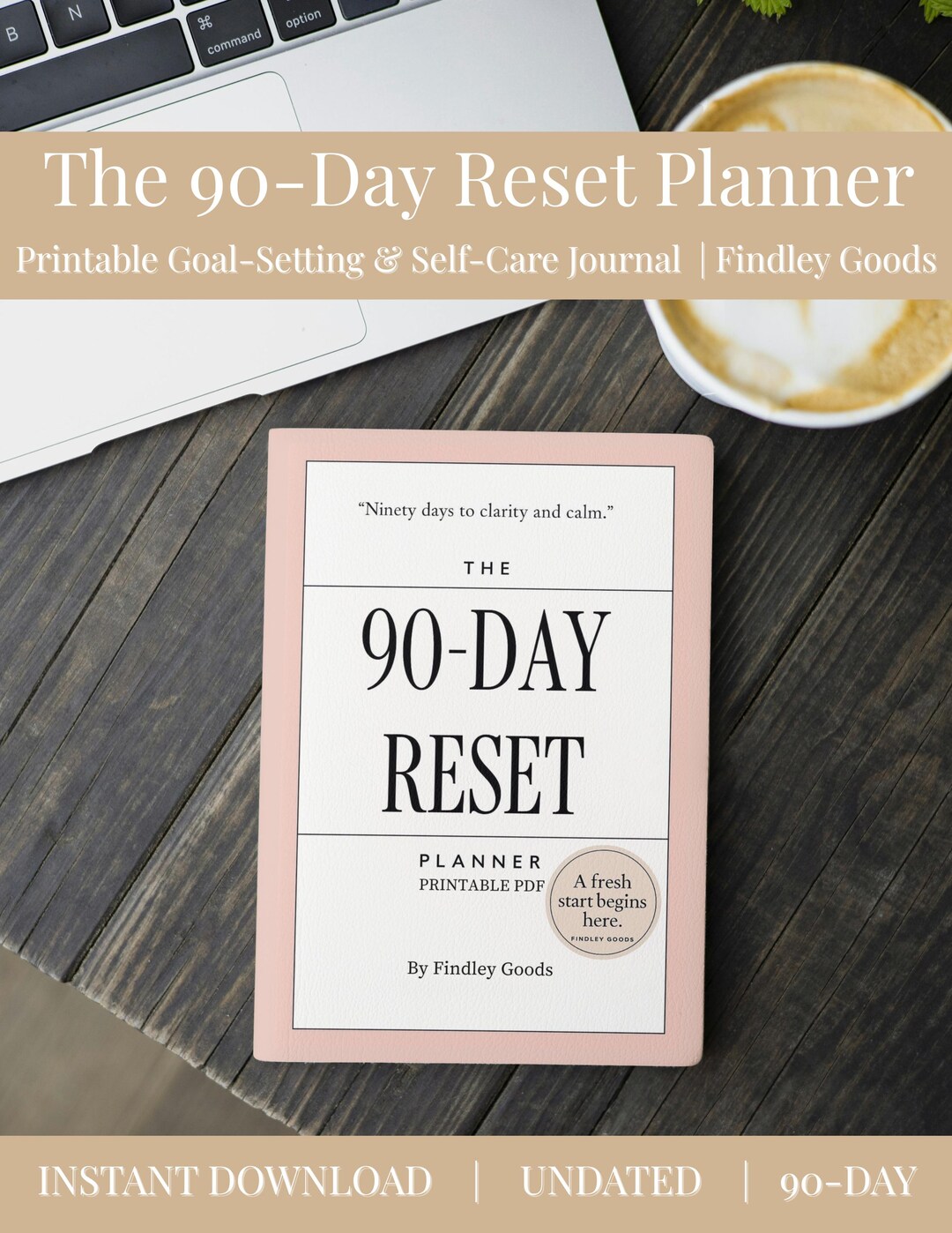 The 90-day Reset Planner Printable | Undated Goal Setting Planner ...