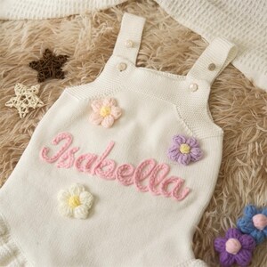 Personalized Embroidered Baby Romper, 100% Cotton Bodysuit - Etsy