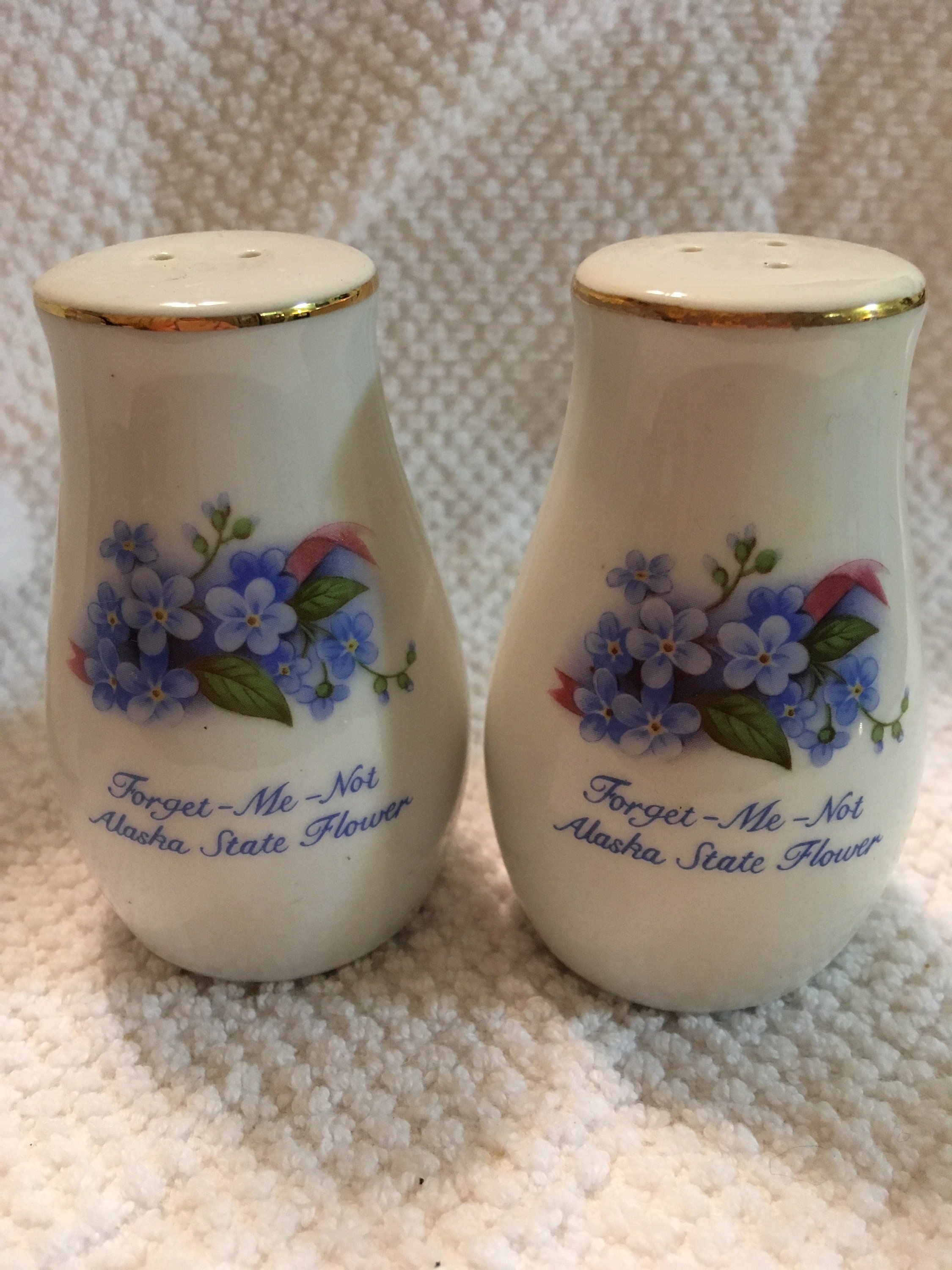vintage forget-me-not counter blue kitchen us table Alaska Salt ...