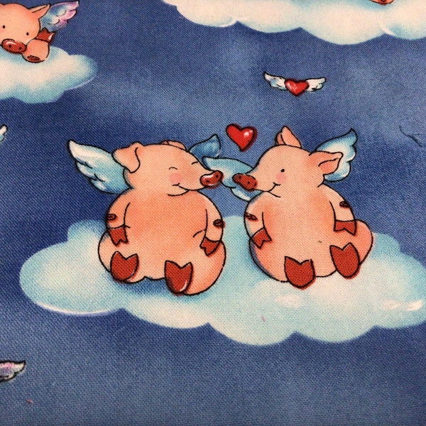 Flying Pigs Fabric - Etsy