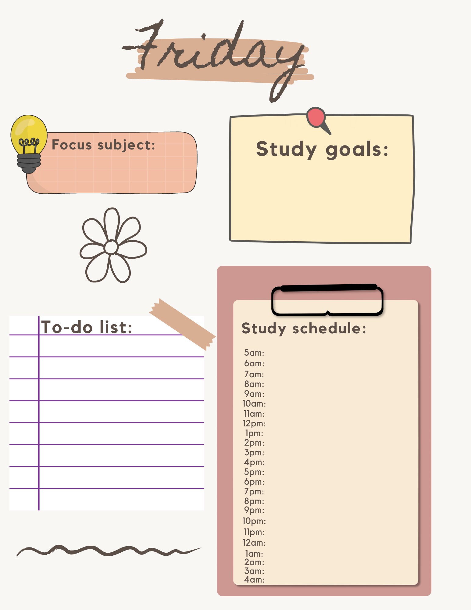 Must-have Study Planner: Get Organized and Crush Your Goals! - Etsy
