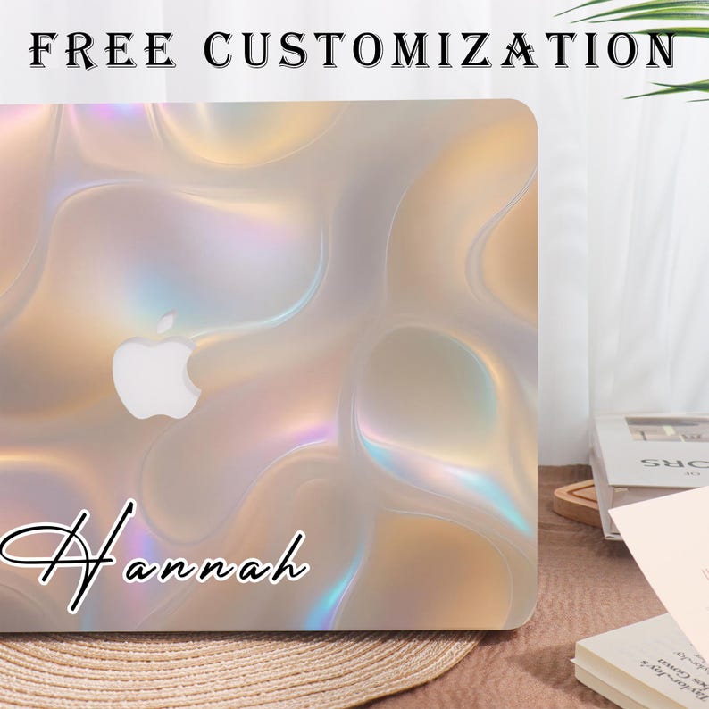 Soft Iridescent Abstract 2025 MacBook Hard Case for Air 11/13, M1/M2/M3 ...