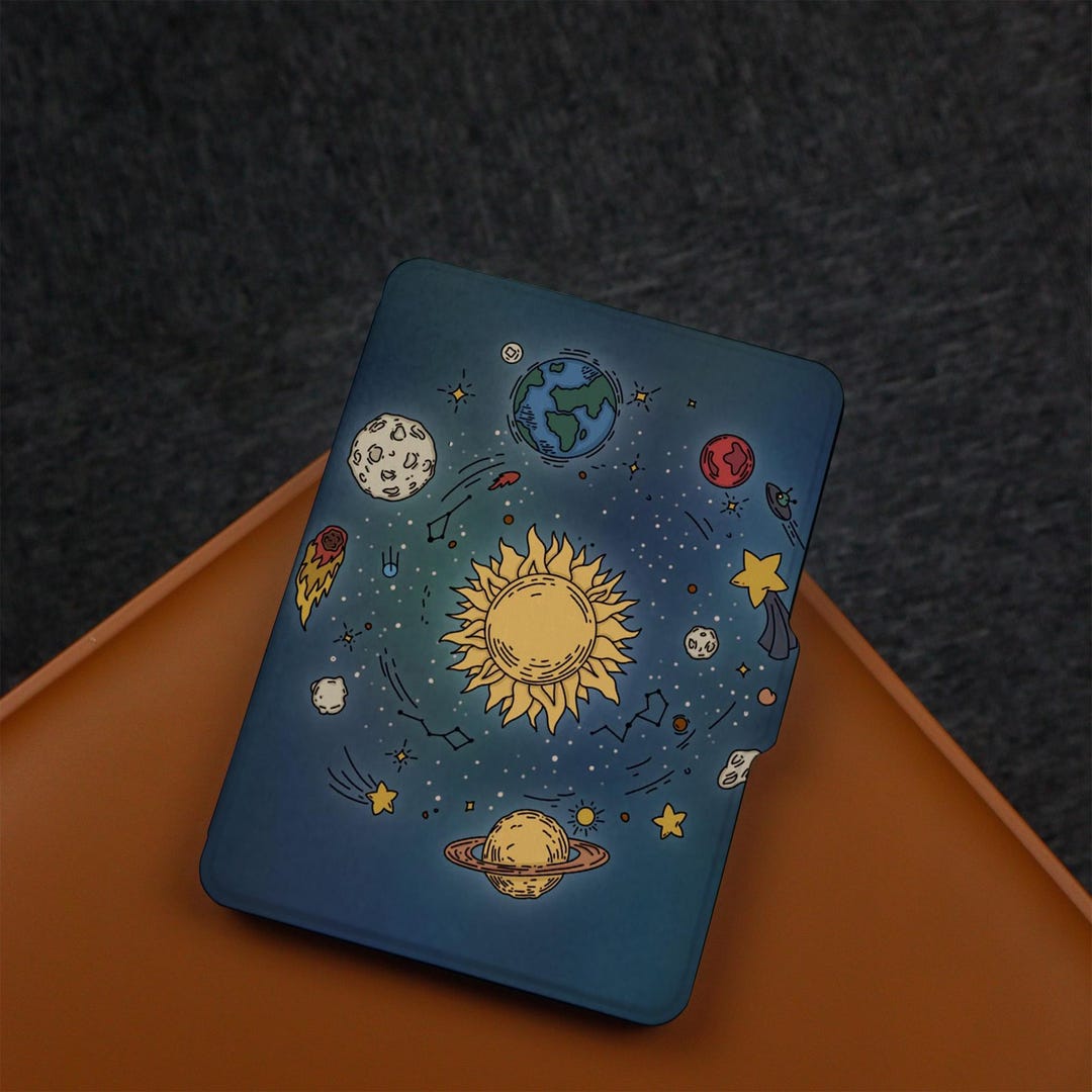 Cartoon Solar System Illustration Kindle Case Paperwhite Case, Kindle ...