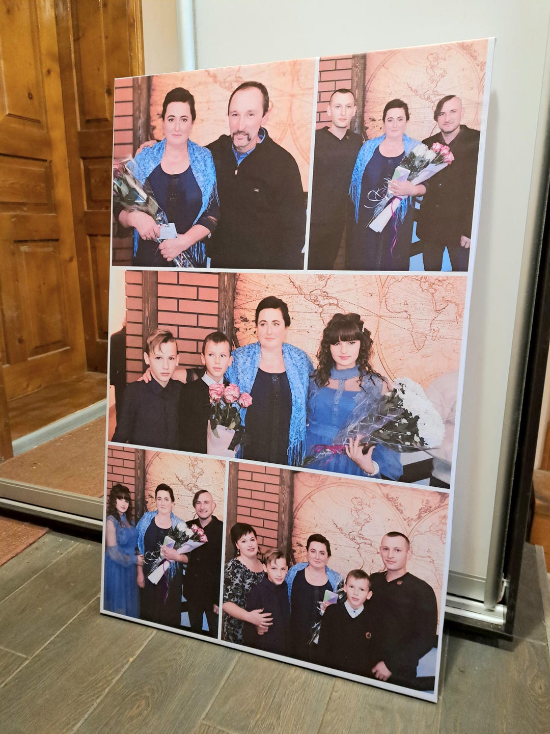 Personalised Collage Canvas, Custom Photo Canvas, Collage on Canvas ...