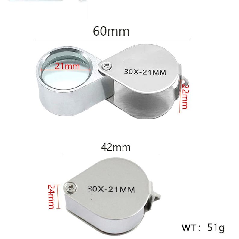 Personalized Metal Folding 30X Jewelers Loupe - Engraved Portable ...