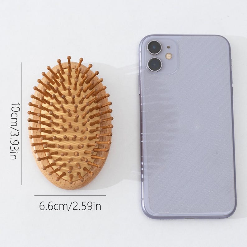 Personalized Bamboo Paddle Hair Brush: Engraved Scalp Massager ...