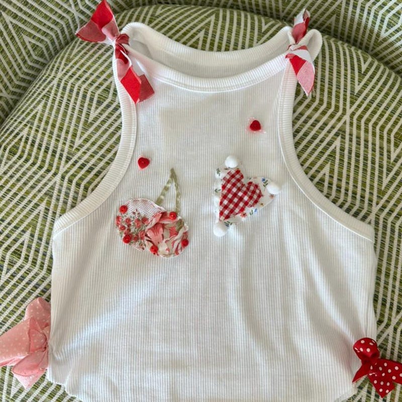 Tank Top With Bow - Etsy